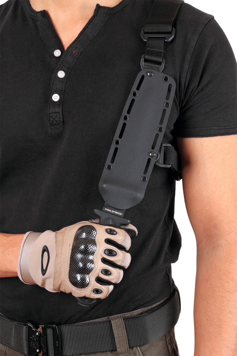 Pohl Force Romeo One Survival Fixed 6.06" Black D2 Double Edge Blade ...