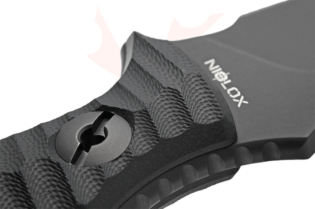 Pohl Force November One Survival Fixed 4.01" Black Niolox Plain Blade ...