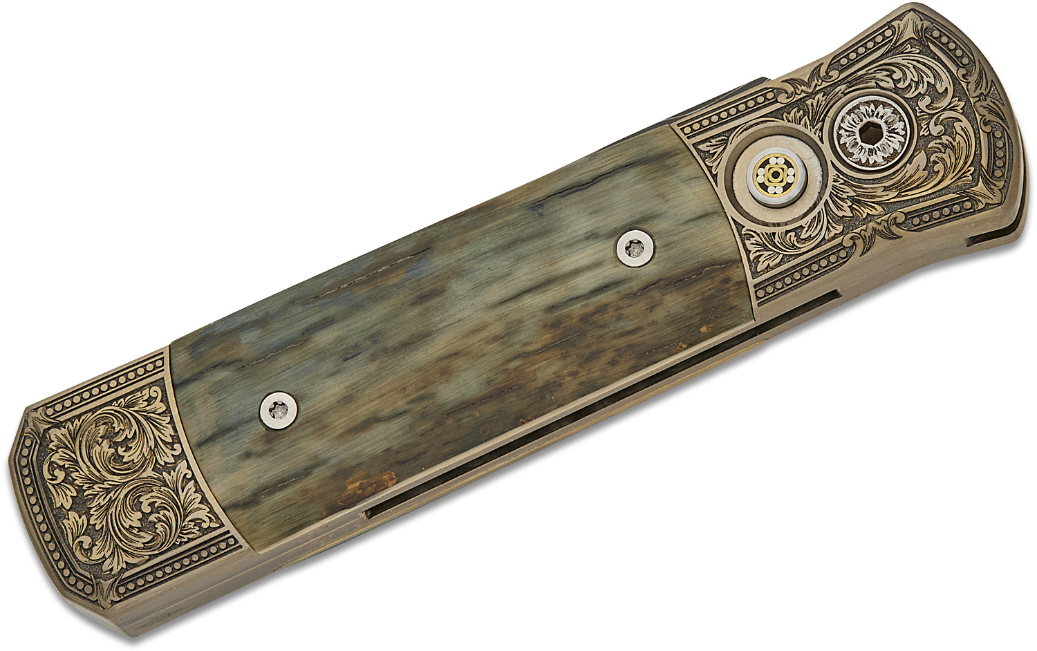 Pro-Tech Ultimate Custom Godson AUTO Folding Knife 3.15" VF Spirograph ...