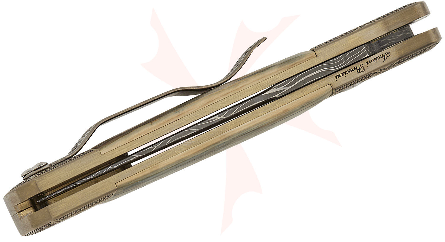 Pro-Tech Ultimate Custom Godson AUTO Folding Knife 3.15" VF Spirograph ...