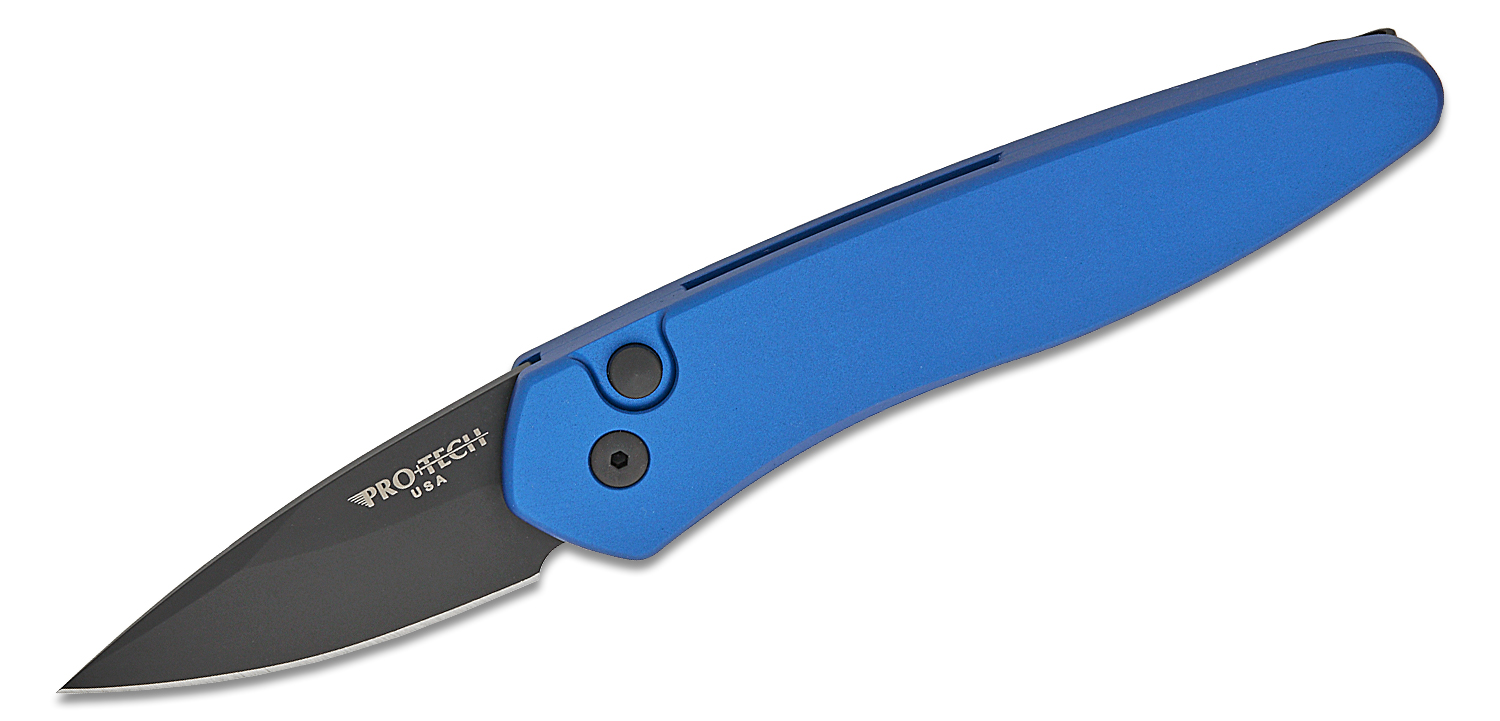 Pro-Tech 3607 Half-Breed AUTO Folding Knife 1.95" S35VN Black DLC Plain ...