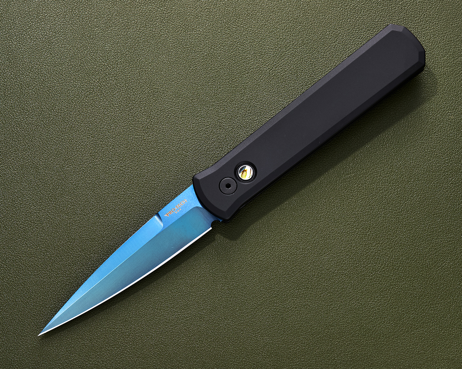 Pro-Tech 921-SB Godfather AUTO Folding Knife 4" 154CM Sapphire Blue ...