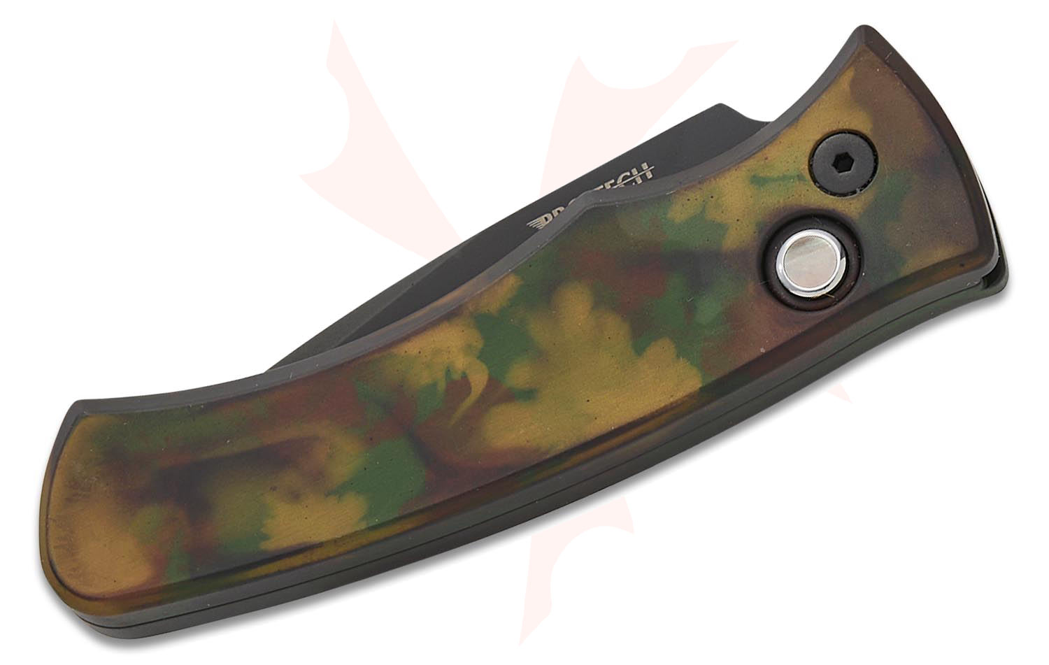 Pro-Tech Duke 2 AUTO Folding Knife 2.625" CPM-MagnaCut Black DLC Drop ...