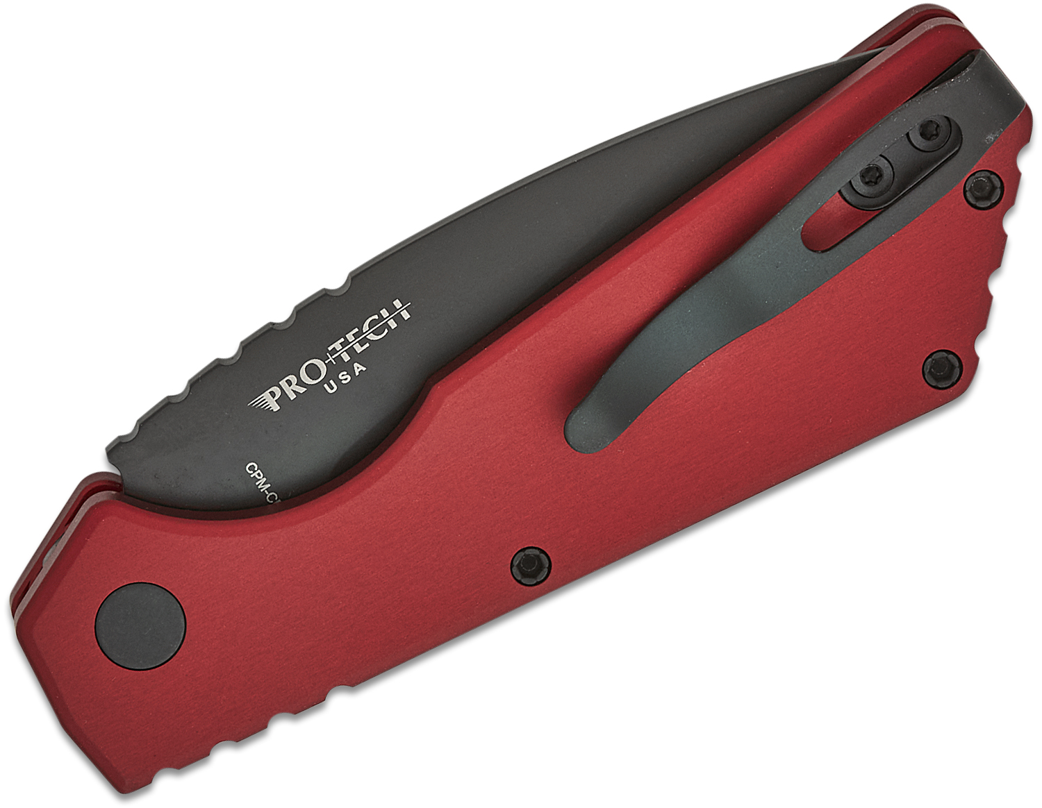 Pro-Tech Strider PT& AUTO Folding Knife 3.05" CPM-CruWear Black DLC ...