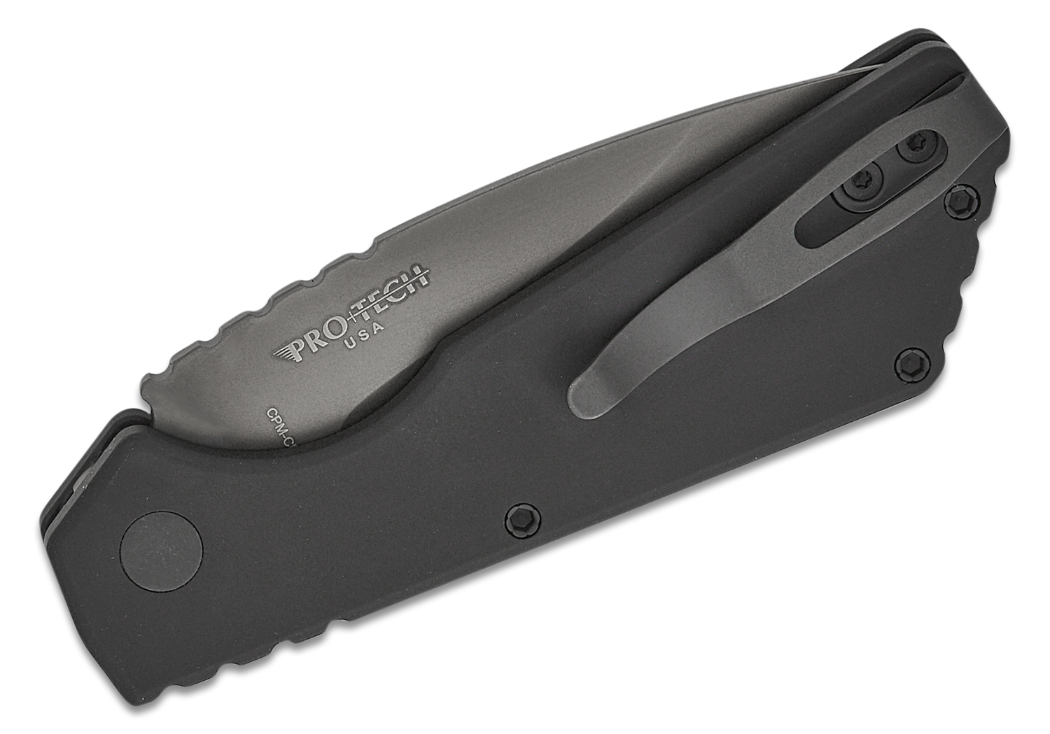 Pro-Tech Strider PT& AUTO Folding Knife 3.05" CPM-CruWear Smokey Gray ...