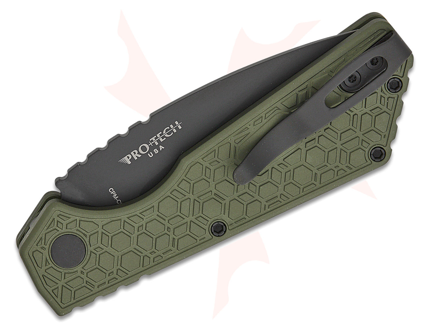 Pro-Tech Strider PT& AUTO Folding Knife 3.05" CPM-CruWear Black DLC ...