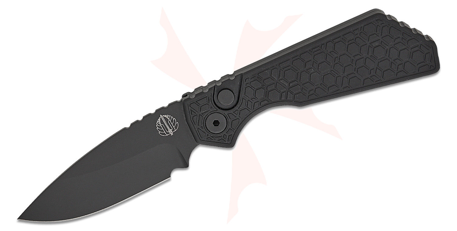 Pro-Tech Strider PT& AUTO Folding Knife 3.05" CPM-CruWear Black DLC ...