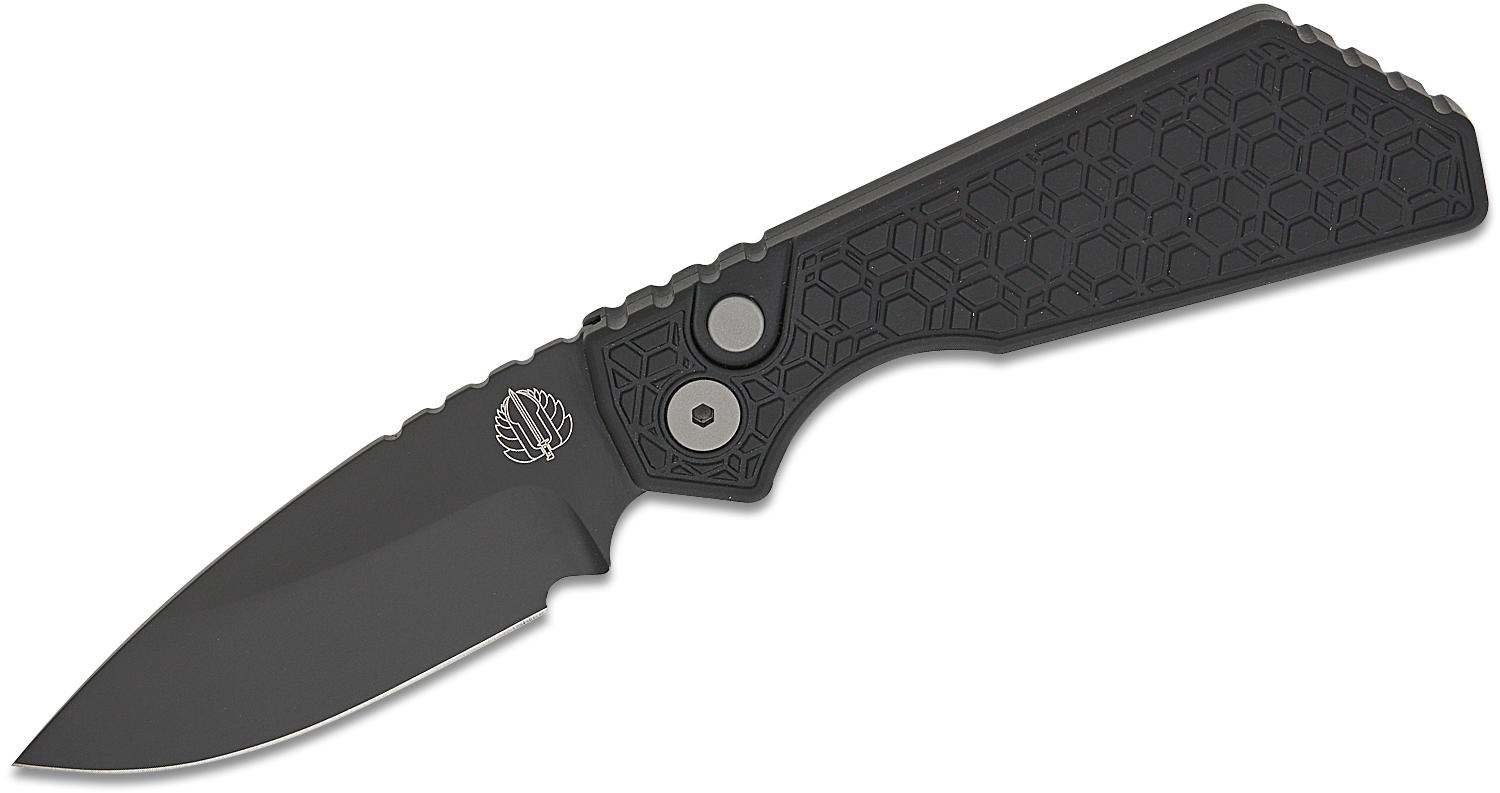 Pro-Tech Strider PT& AUTO Folding Knife 3.05" CPM-CruWear Black DLC ...