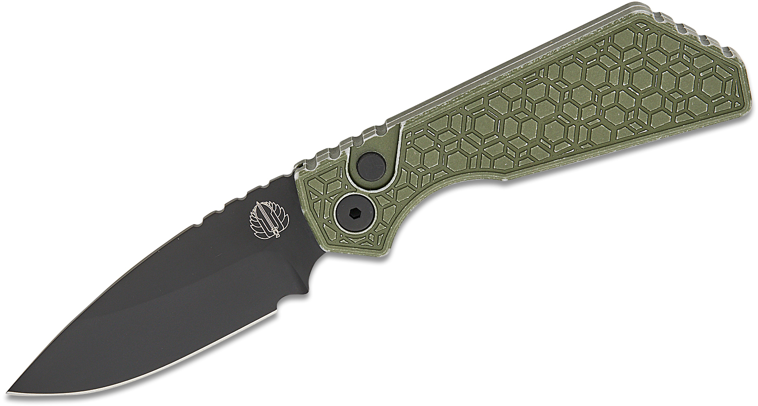 Pro-Tech Strider PT& AUTO Folding Knife 3.05" CPM-CruWear Black DLC ...