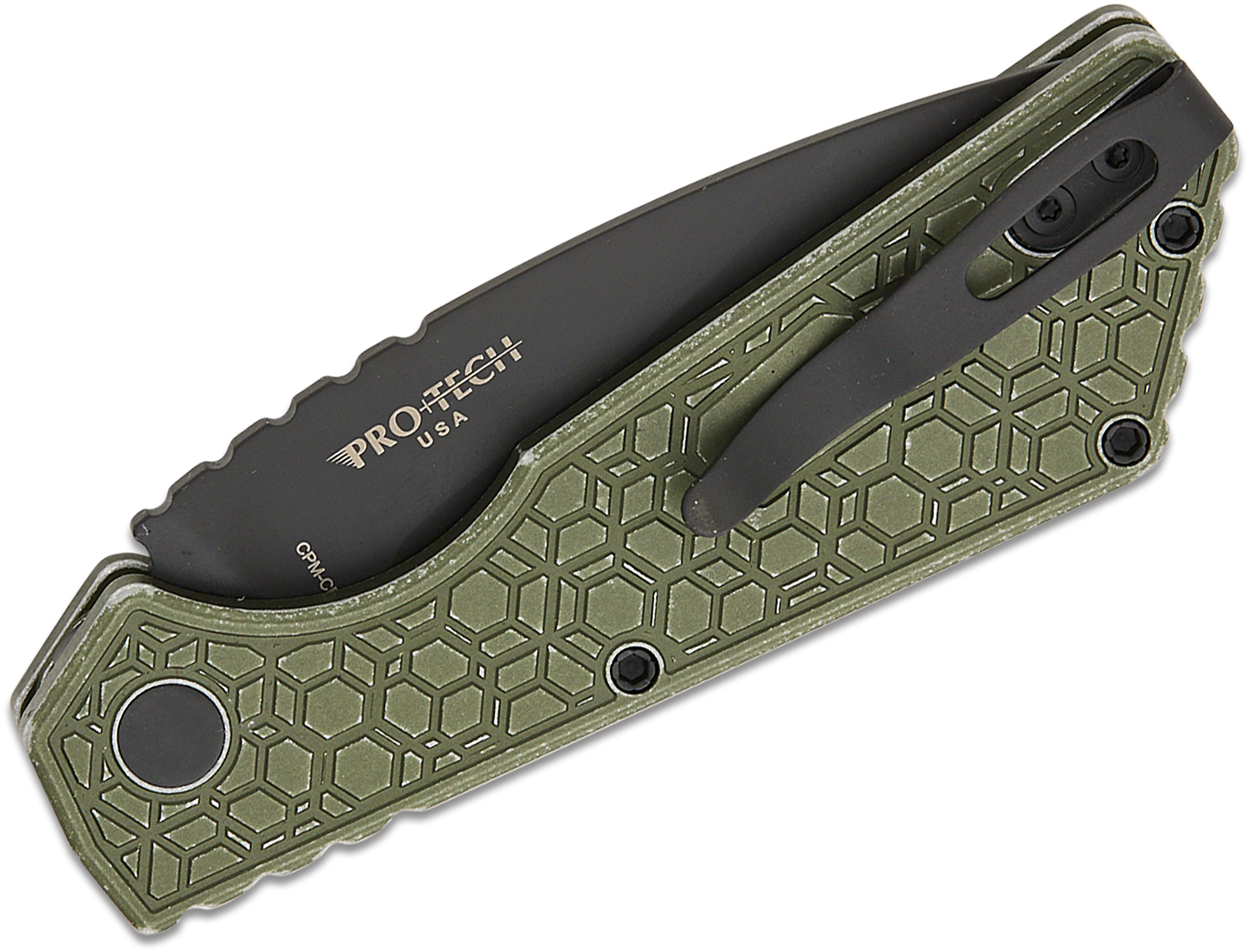 Pro-Tech Strider PT& AUTO Folding Knife 3.05" CPM-CruWear Black DLC ...