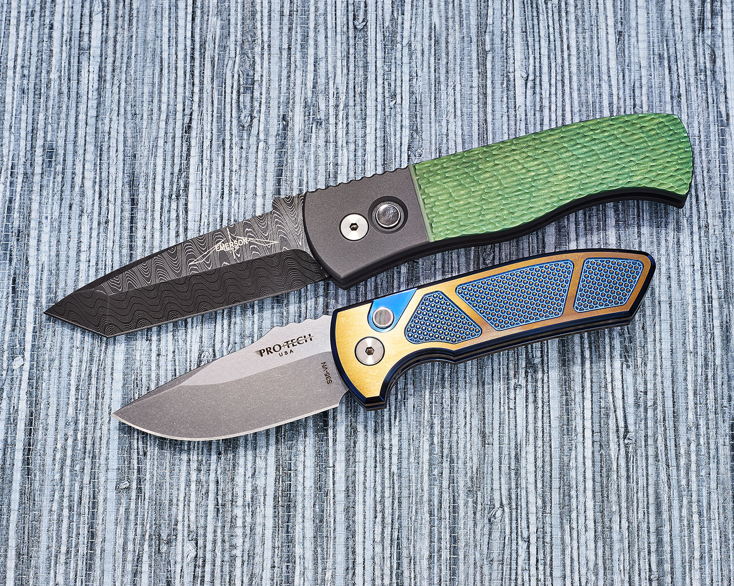 Pro-Tech Custom Les George SBR Short Bladed Rockeye AUTO Folding Knife ...