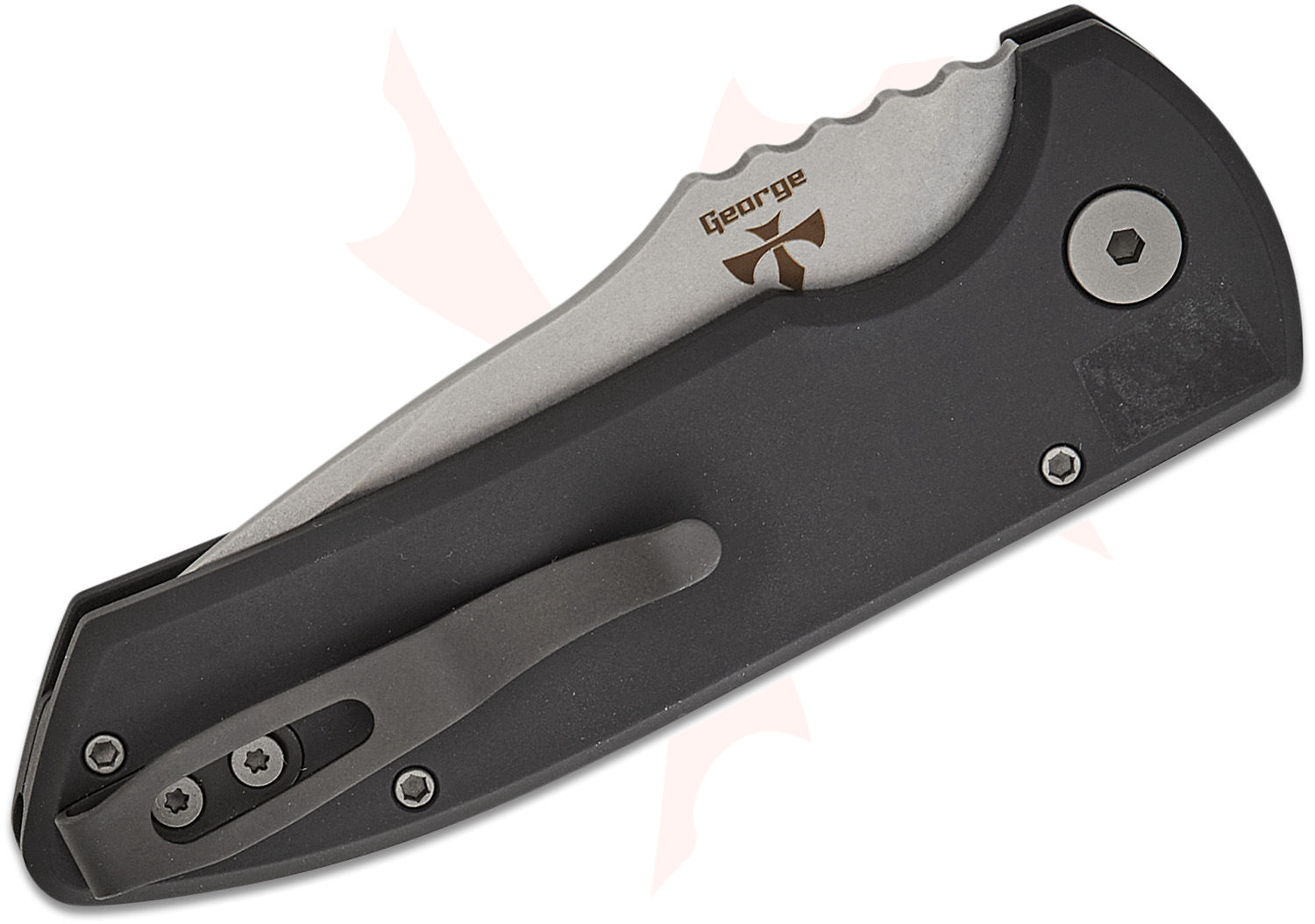 Pro-Tech LG401 Left Handed Les George SBR Short Bladed Rockeye AUTO Folding Knife 2.5" CPM-S35VN ...