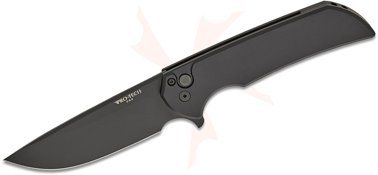 Pro-Tech/Ferrum Forge Mordax Manual Button Lock Flipper Knife 3.75" CPM ...