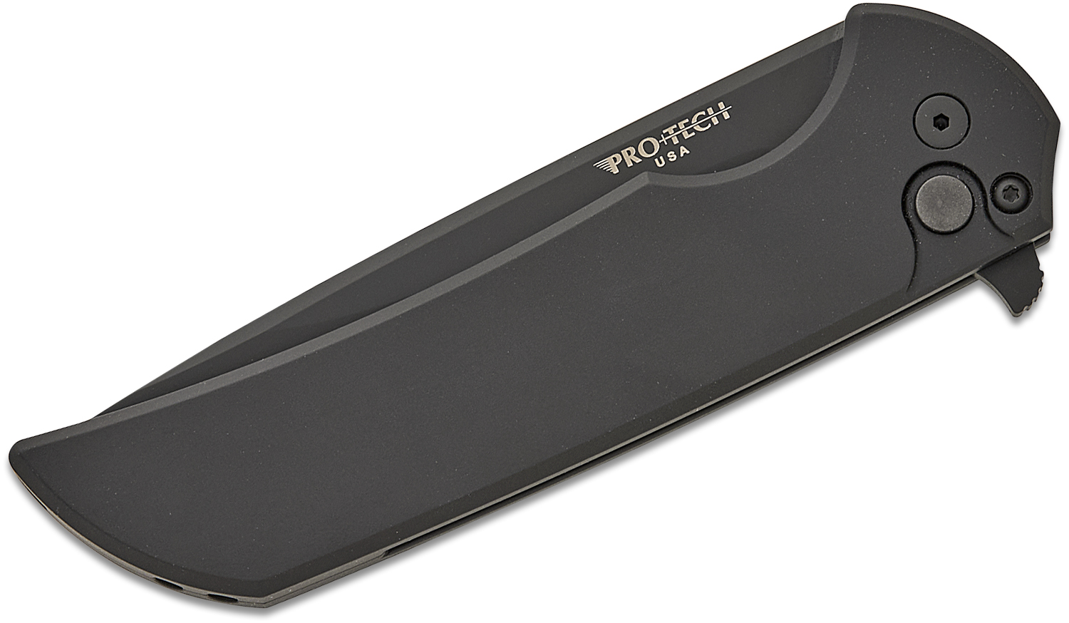 Pro-Tech/Ferrum Forge Mordax Manual Button Lock Flipper Knife 3.75" CPM ...