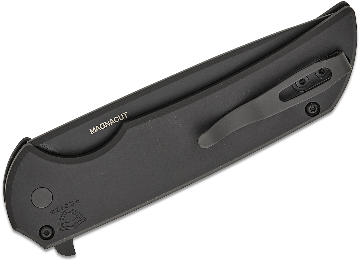 Pro-Tech/Ferrum Forge Mordax Manual Button Lock Flipper Knife 3.75" CPM ...