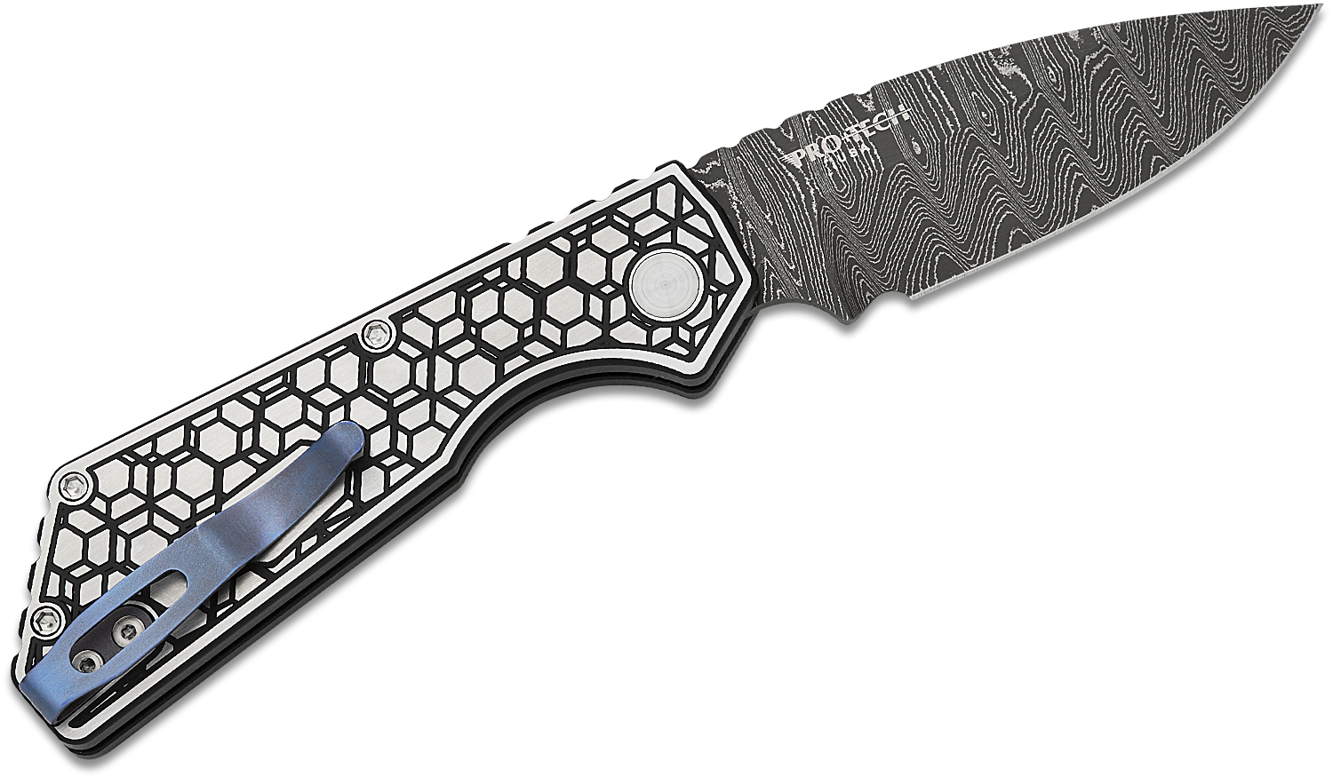 Pro-Tech Strider Custom PT& AUTO Folding Knife 3.05" Nichols Ladder ...