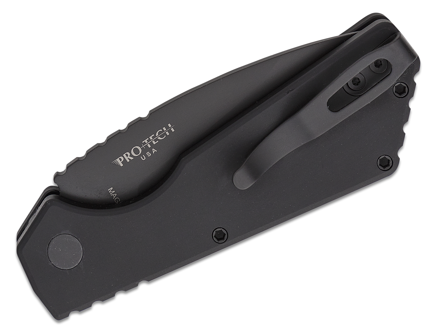 Pro-Tech Strider PT203 PT& AUTO Folding Knife 3.05" CPM-MagnaCut Black ...