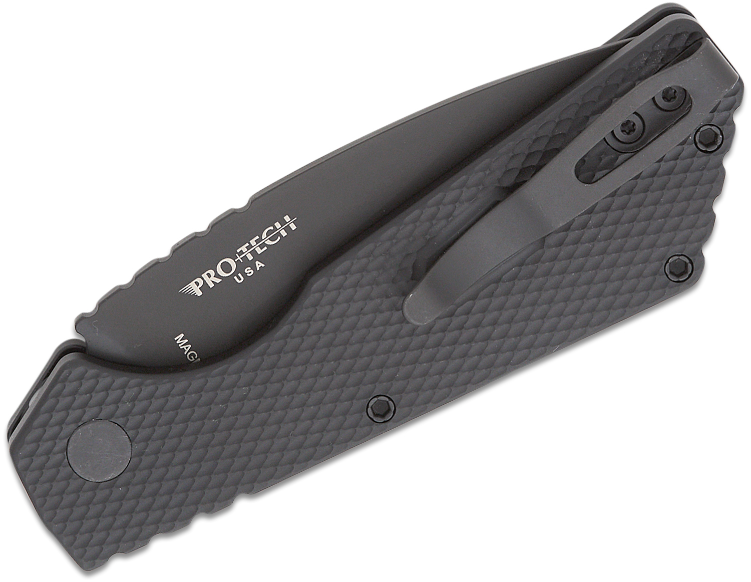 Pro-Tech Strider PT207 PT& AUTO Folding Knife 3.05" CPM-MagnaCut Black ...