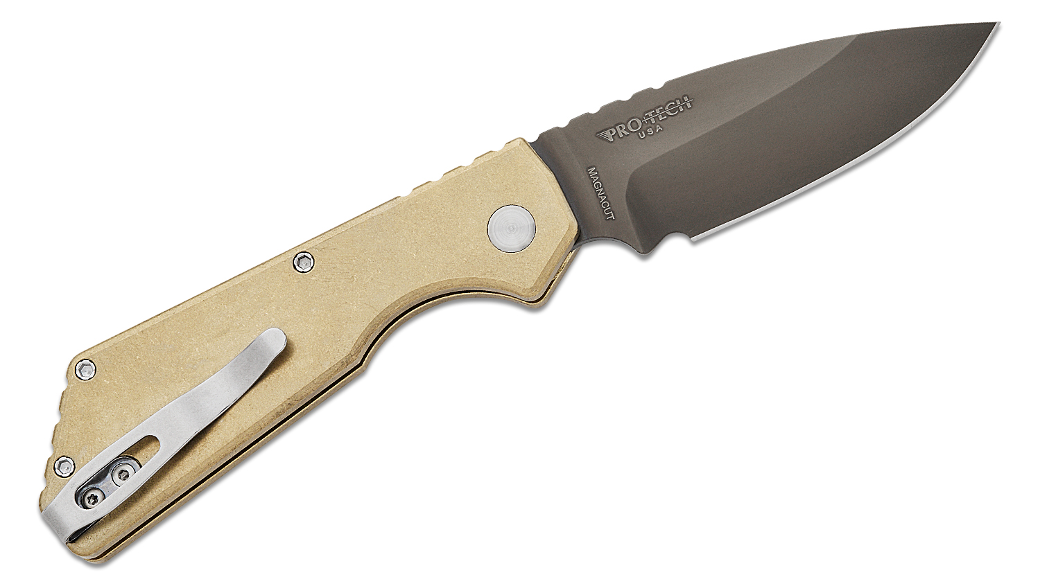 Pro-Tech Strider PT232 PT& AUTO Folding Knife 3.05" CPM-MagnaCut Smokey ...