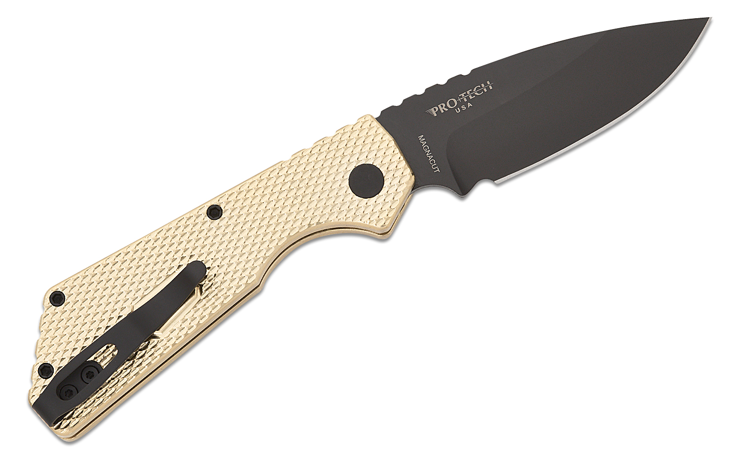 Pro-Tech Strider PT236 PT& AUTO Folding Knife 3.05" CPM-MagnaCut Black ...