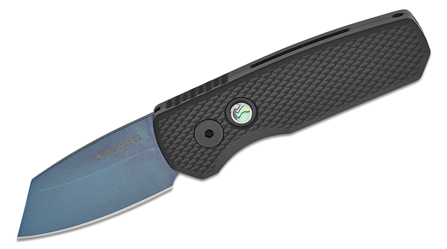 Pro-Tech R5406 Runt 5 AUTO Folding Knife 1.94" CPM-MagnaCut Sapphire ...