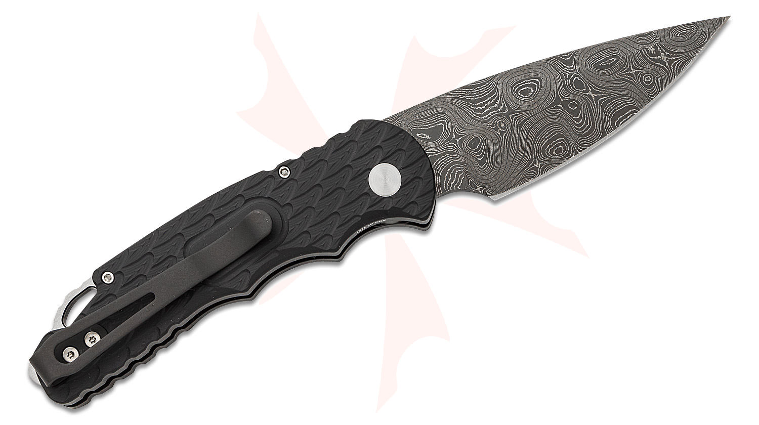 Pro-Tech T530-DAMA Tactical Response 5 Custom AUTO Folding Knife 3.25" Nichols Damascus Blade ...