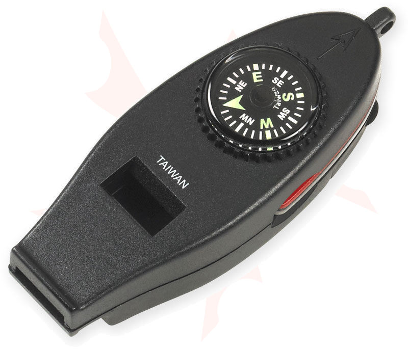 NDuR 6-in-1 Survival Compass with Thermometer and Whistle - KnifeCenter ...