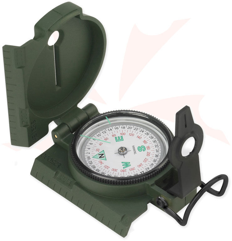 NDuR Lensatic Compass with Plastic, Olive Drab - KnifeCenter - 51570 ...