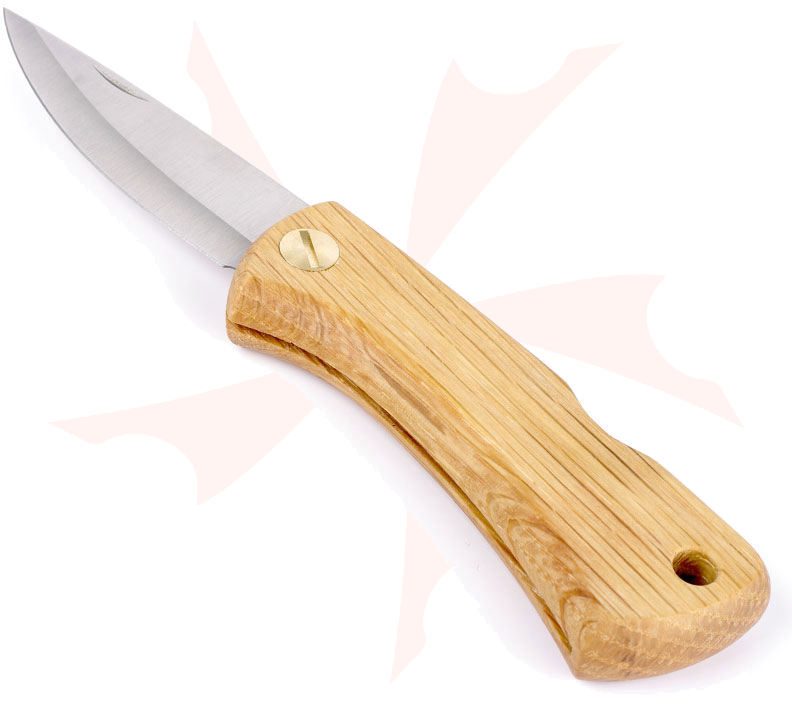 EKA Swede 88 Folding 2.83" Sandvik 12C27 Blade, Oak Handles ...
