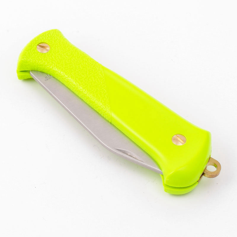 EKA Swede 60 Folding 3.58" Sandvik 12C27 Blade, Lime Green Dryflex ...