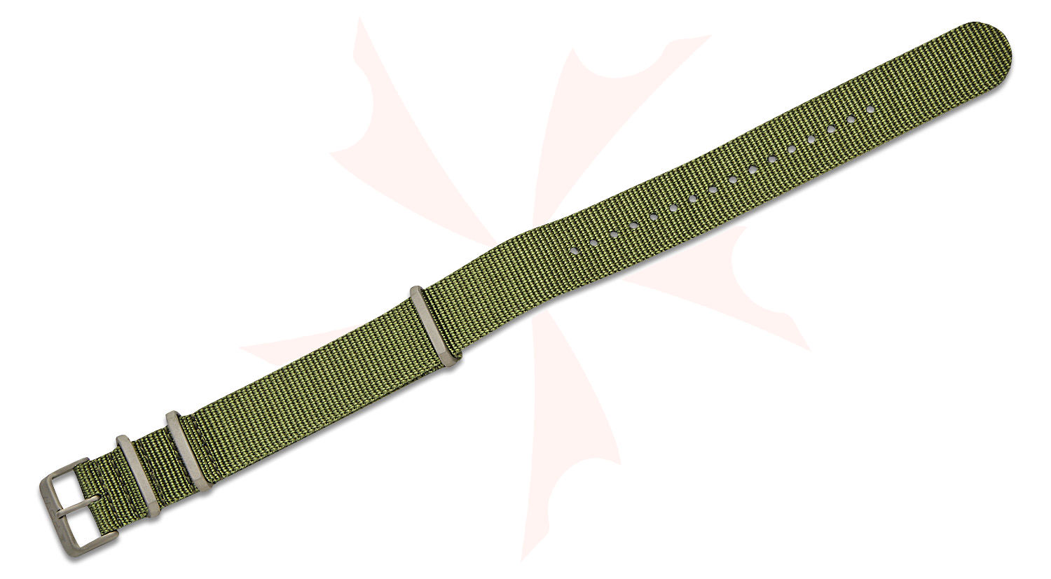 Prometheus Design Werx PDW Ti-Ring Strap 22mm OD Green Nylon Watch Band ...