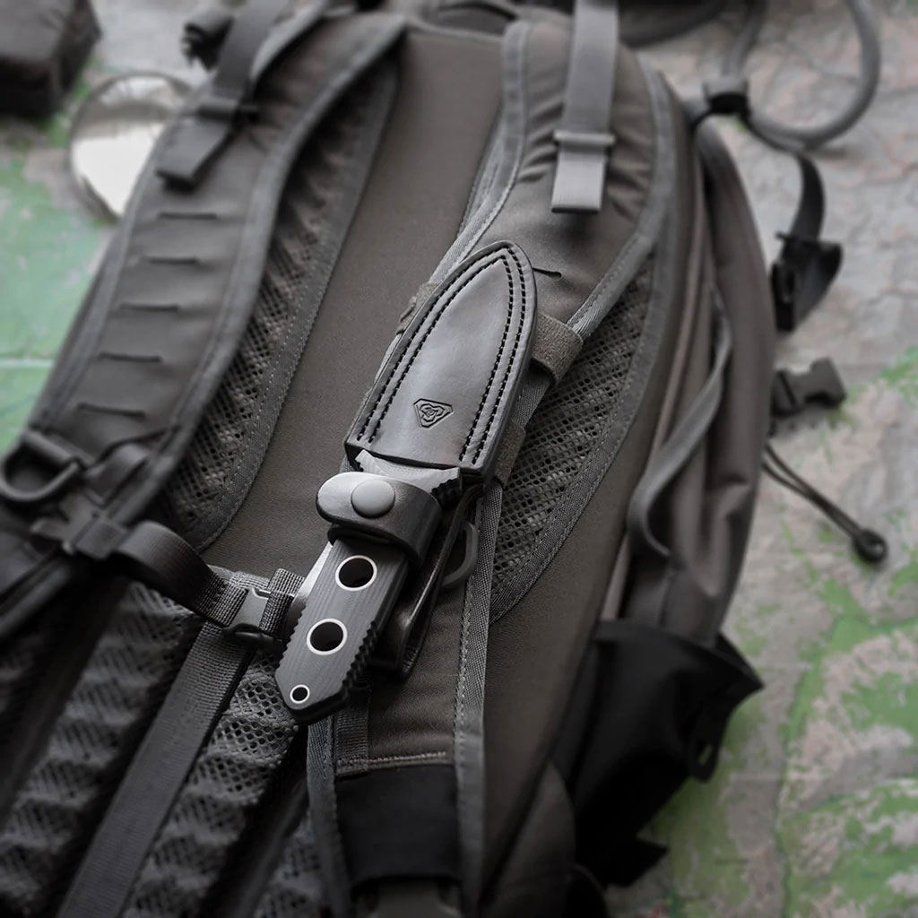 Prometheus Design Werx OS3 Fixed Blade Knife 4" S35VN Bead Blasted ...