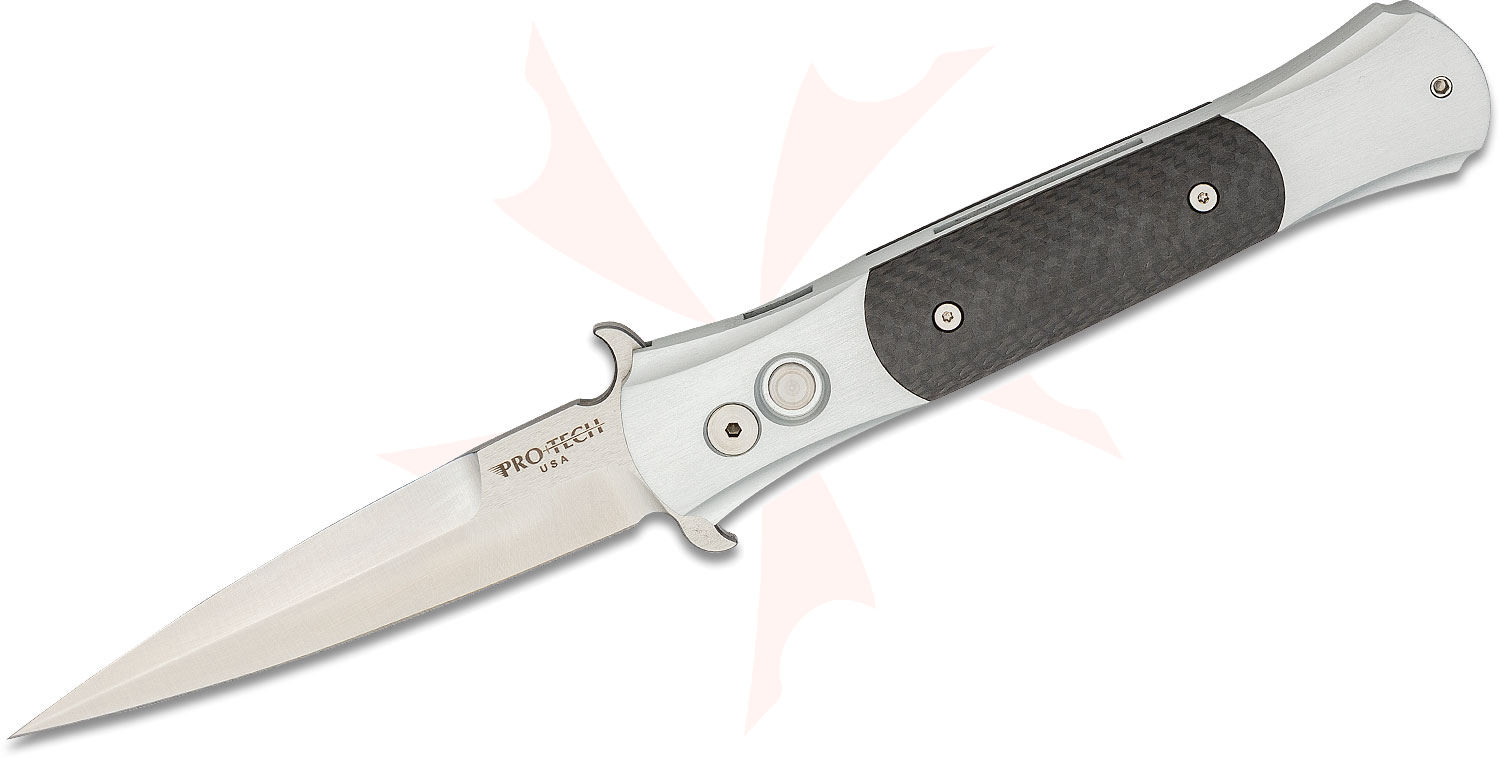 Pro-Tech 1944 Large Don AUTO Folding Knife 4.5" 154CM Satin Plain Blade ...