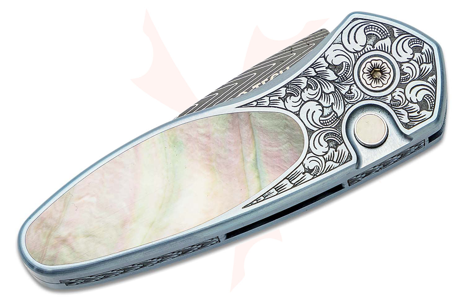 Pro-Tech Custom Sprint AUTO Folding Knife 1.95" VF Herringbone Damascus ...