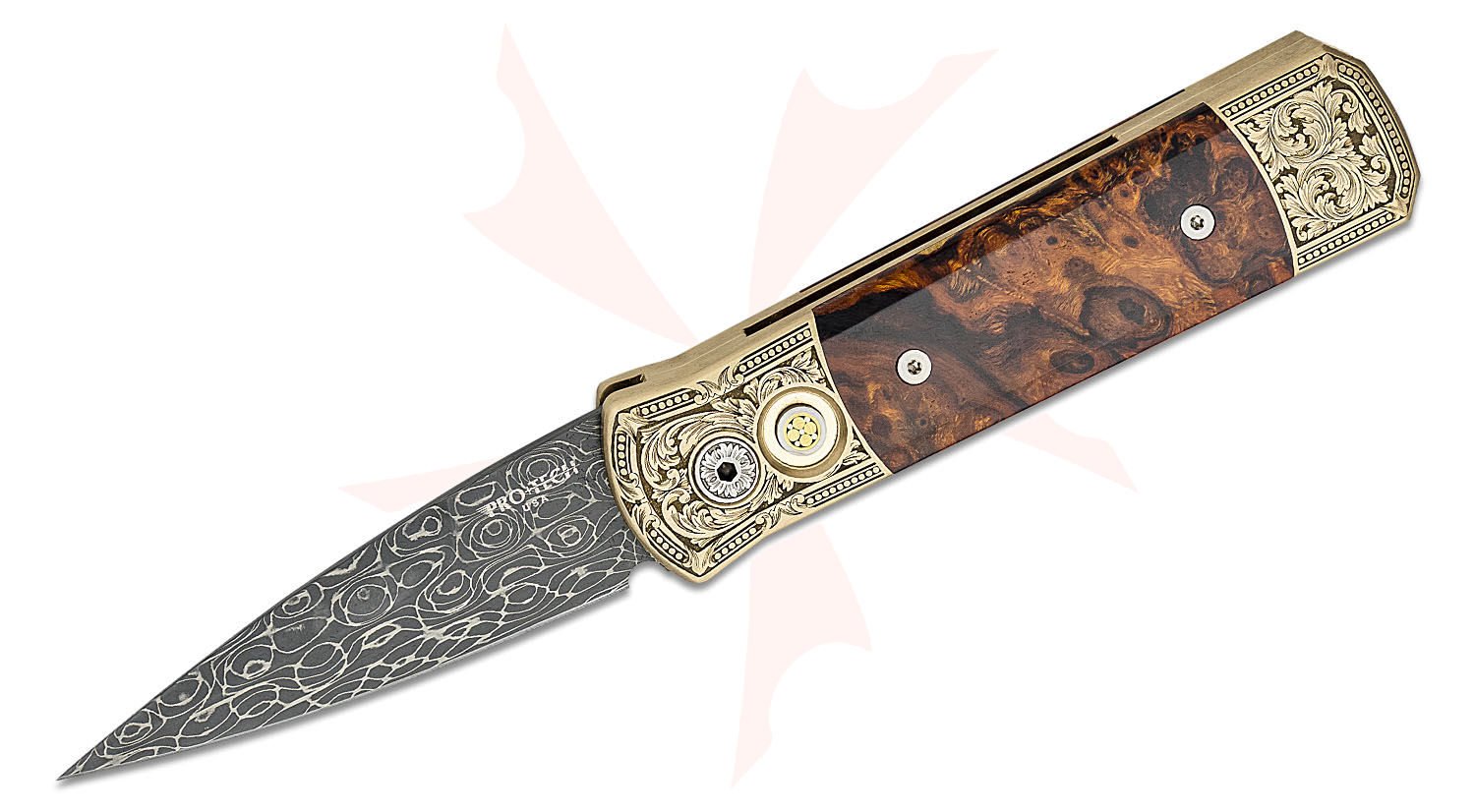 Pro-Tech Ultimate Custom Godson AUTO Folding Knife 3.15" VF Vines ...