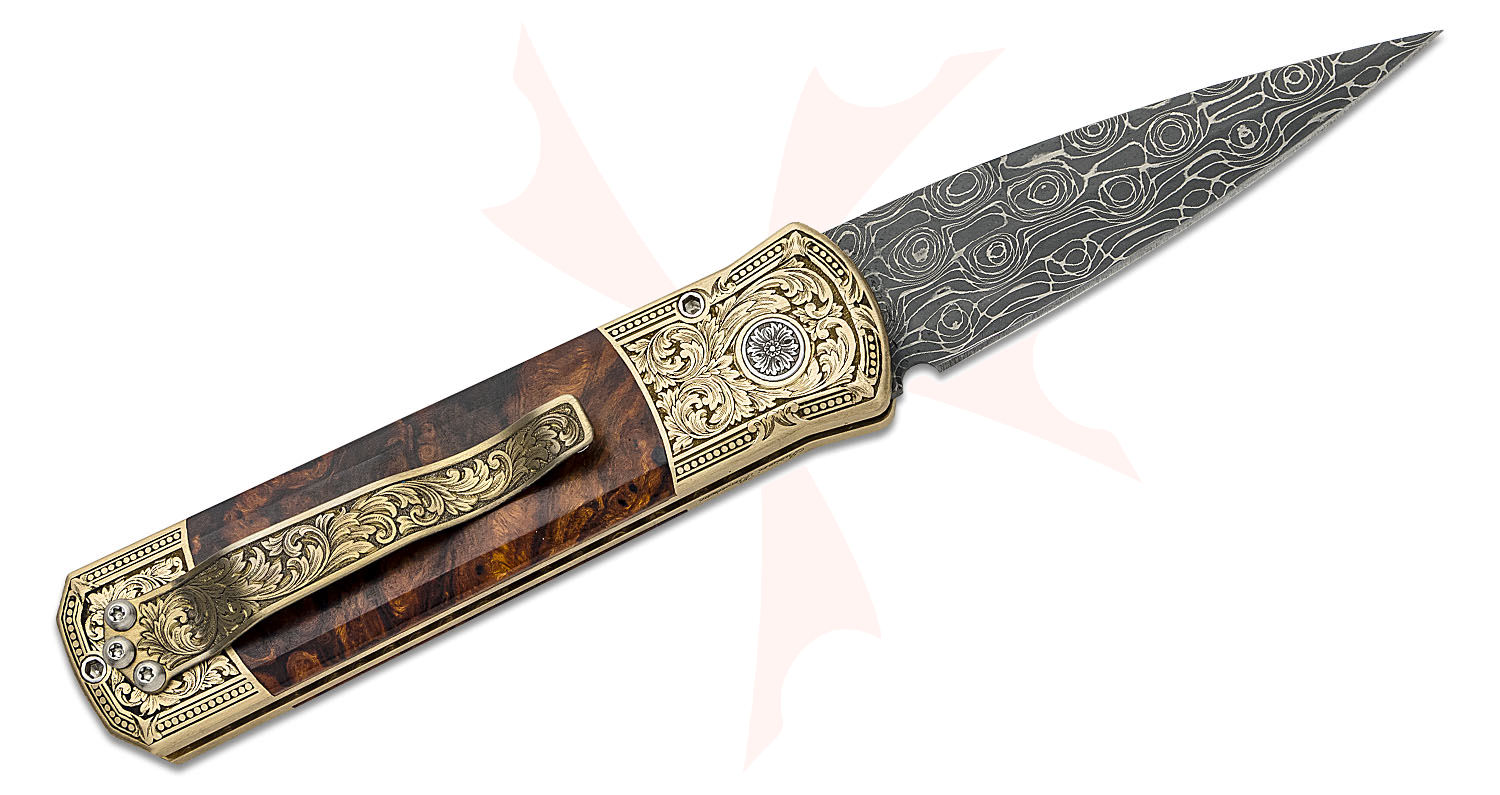 Pro-Tech Ultimate Custom Godson AUTO Folding Knife 3.15" VF Vines ...