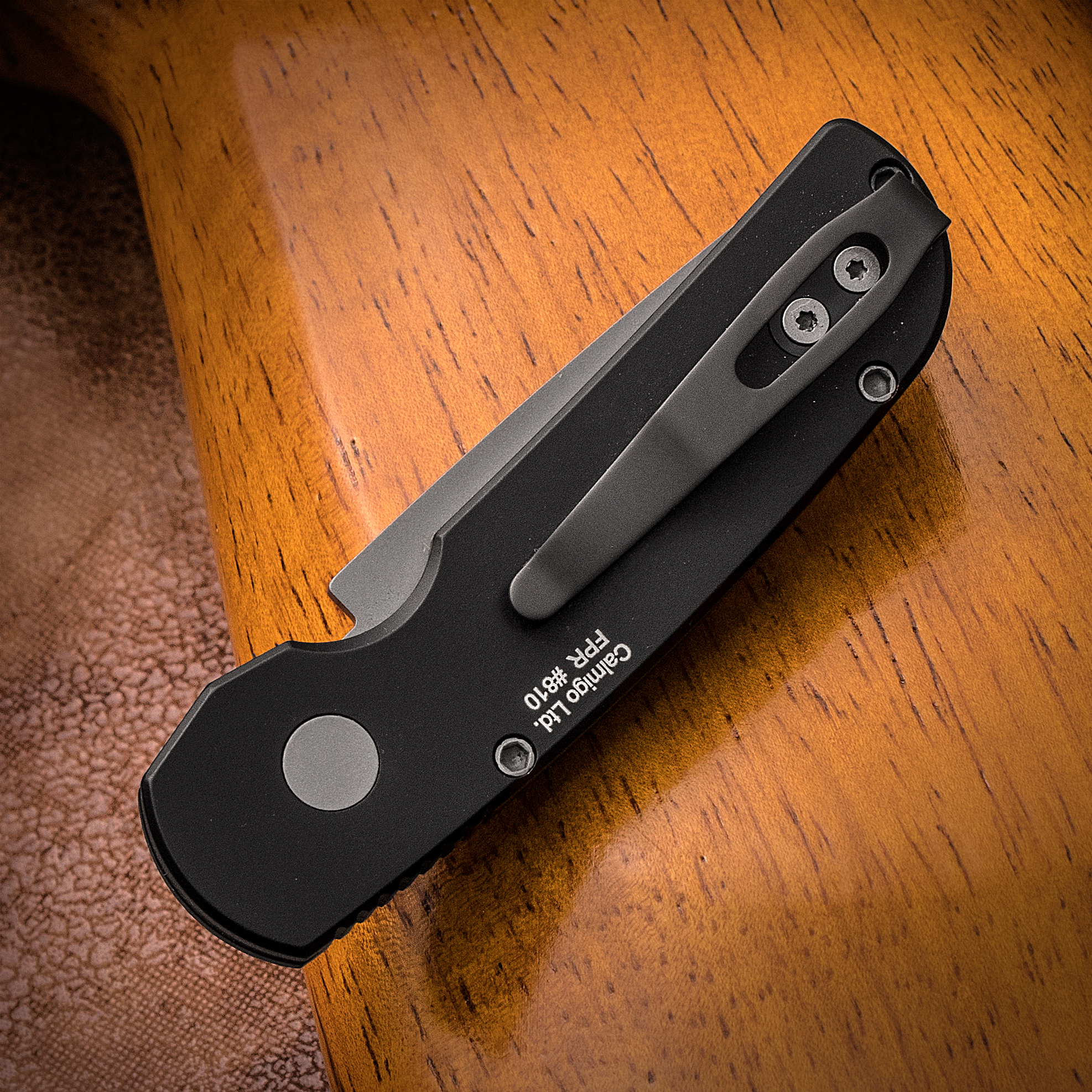 Pro-Tech 2201 Calmigo AUTO Folding Knife 2" 154CM Bead Blasted Plain ...