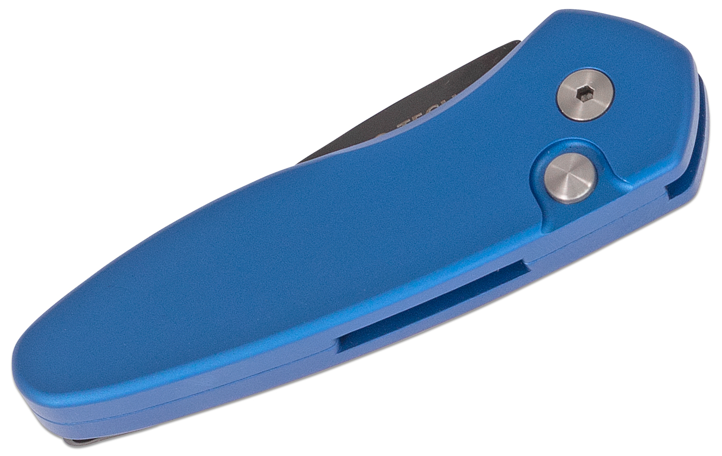 Pro-Tech 2907-BLUE Sprint AUTO Folding Knife 1.95" 154CM Black DLC ...