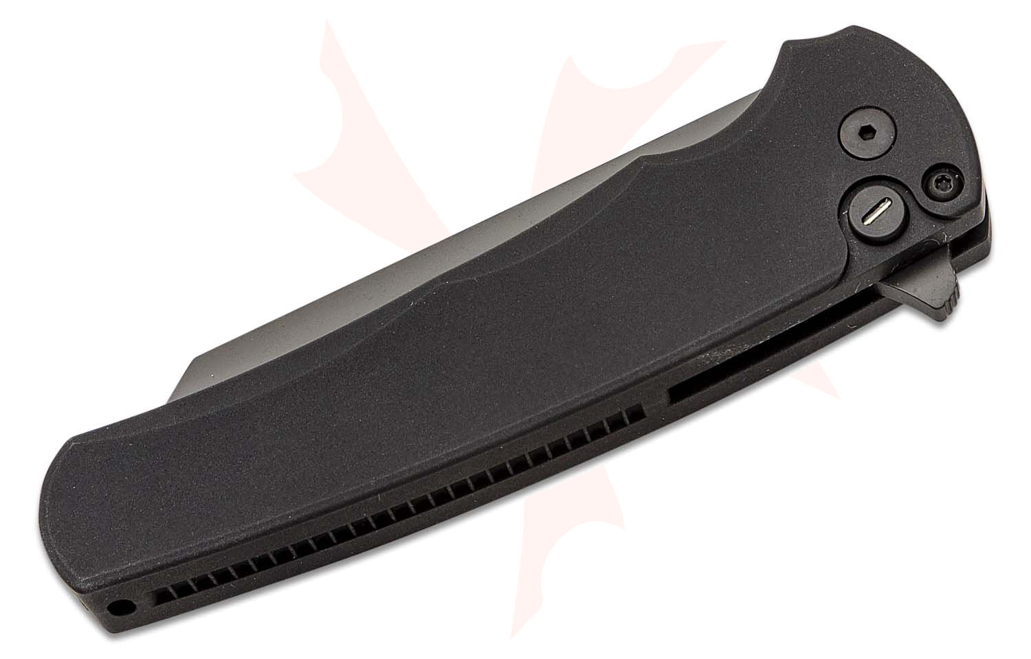 Pro-Tech 5203 Malibu Manual Flipper Knife 3.30" CPM-20CV Black DLC ...