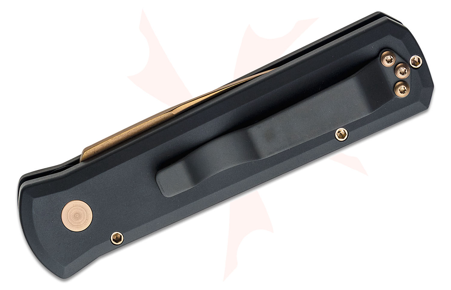 Pro-Tech 721RG Godson AUTO Folding Knife 3.15" 154CM Rose Gold Plain ...