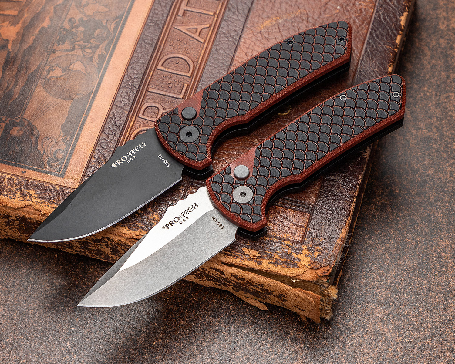 Pro-Tech Les George SBR Short Bladed Rockeye AUTO Folding Knife 2.5" S35VN Stonewashed Plain ...