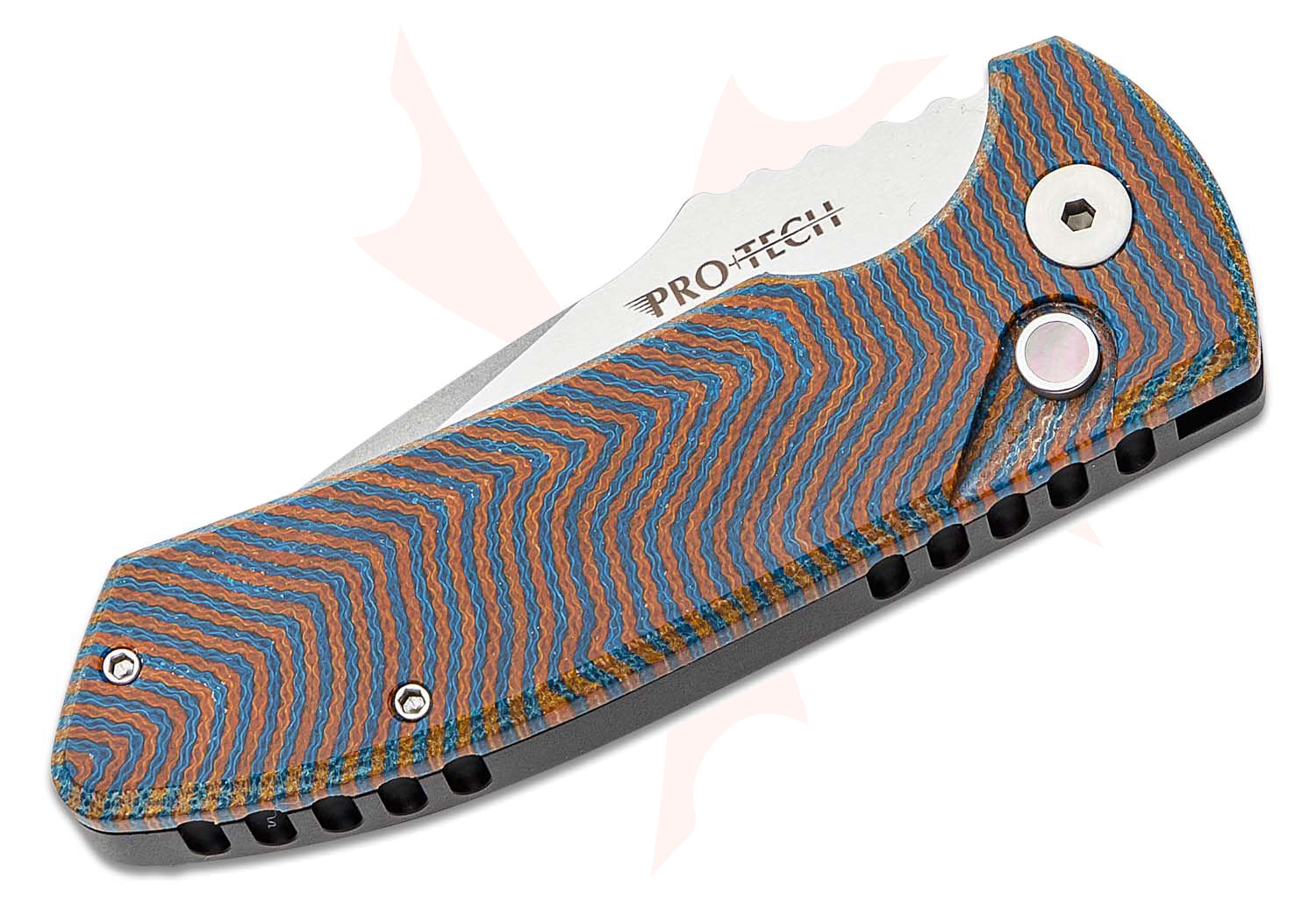 Pro-Tech Les George SBR Short Bladed Rockeye AUTO Folding Knife 2.5" S35VN Stonewashed Plain ...
