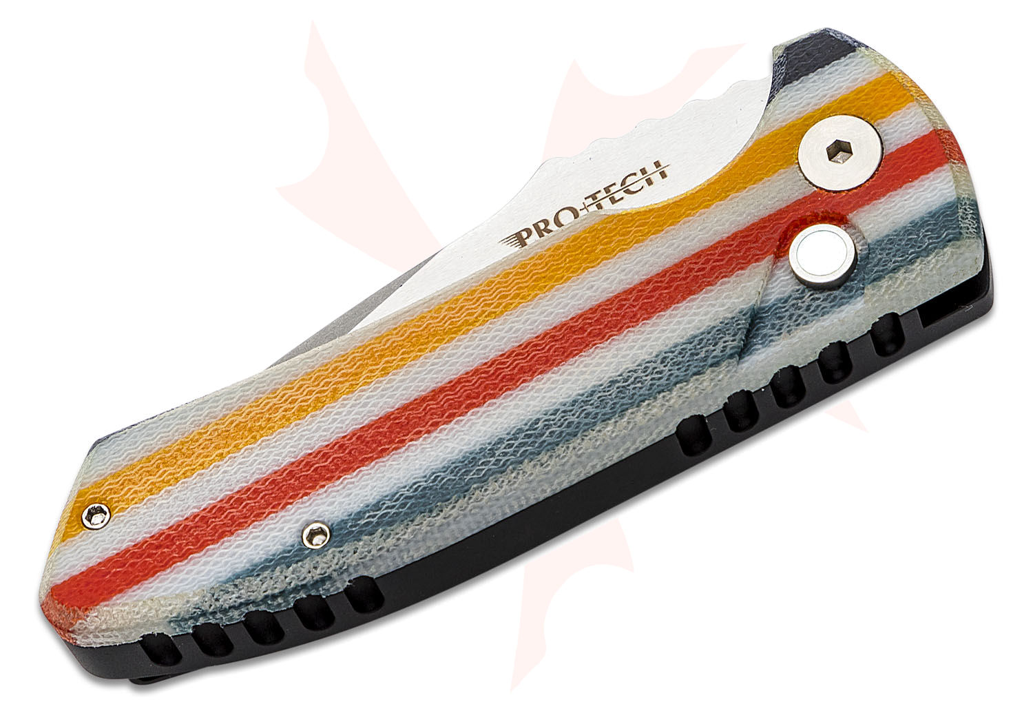 Pro-Tech Les George SBR Short Bladed Rockeye AUTO Folding Knife 2.5" S35VN Stonewashed Plain ...