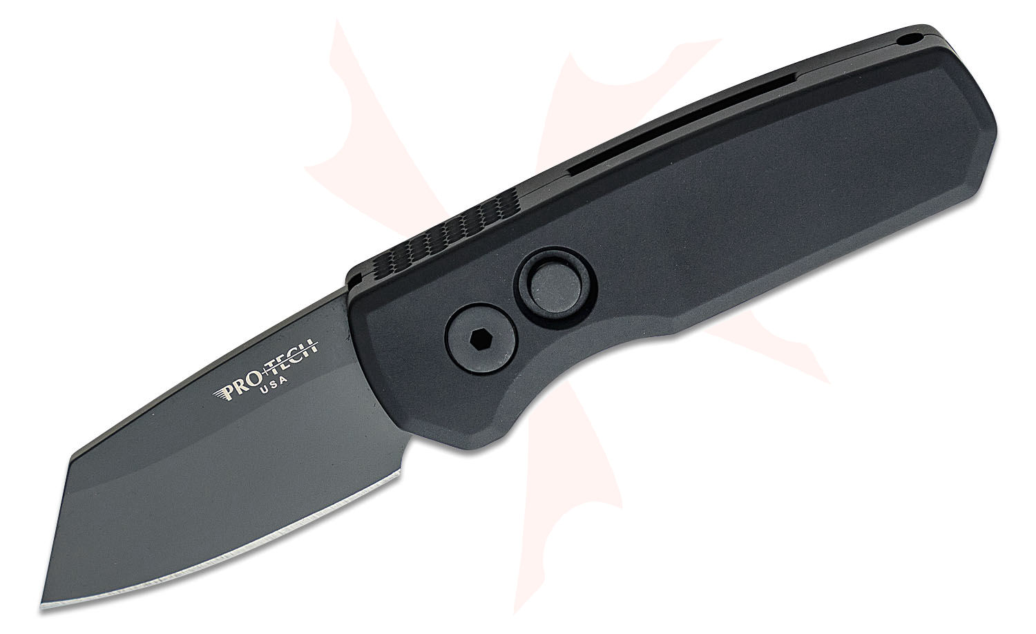 Pro-Tech R5203 Runt 5 AUTO Folding Knife 1.94" CPM-20CV Black DLC ...