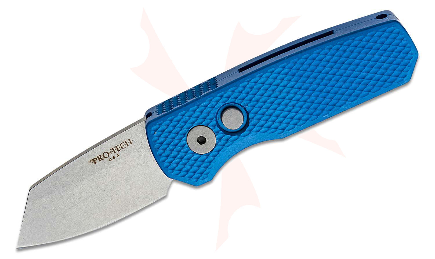 Pro-Tech R5205 Runt 5 AUTO Folding Knife 1.94" CPM-20CV Stonewashed ...