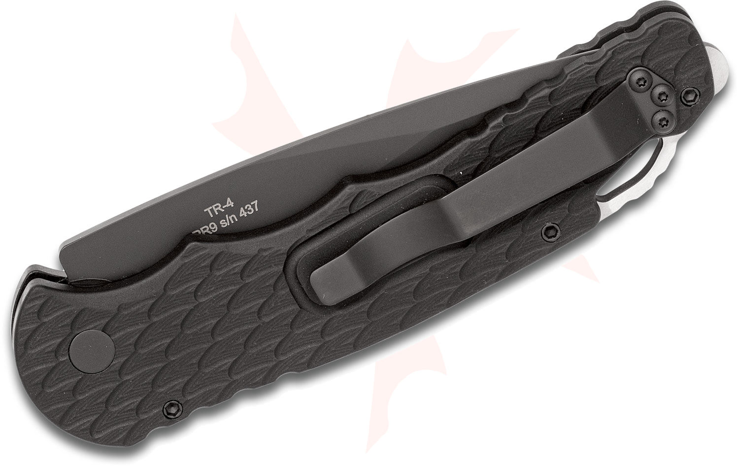 Pro-Tech TR-4 F3 AUTO Folding 4" CPM-D2 Black DLC Plain Blade, Black ...