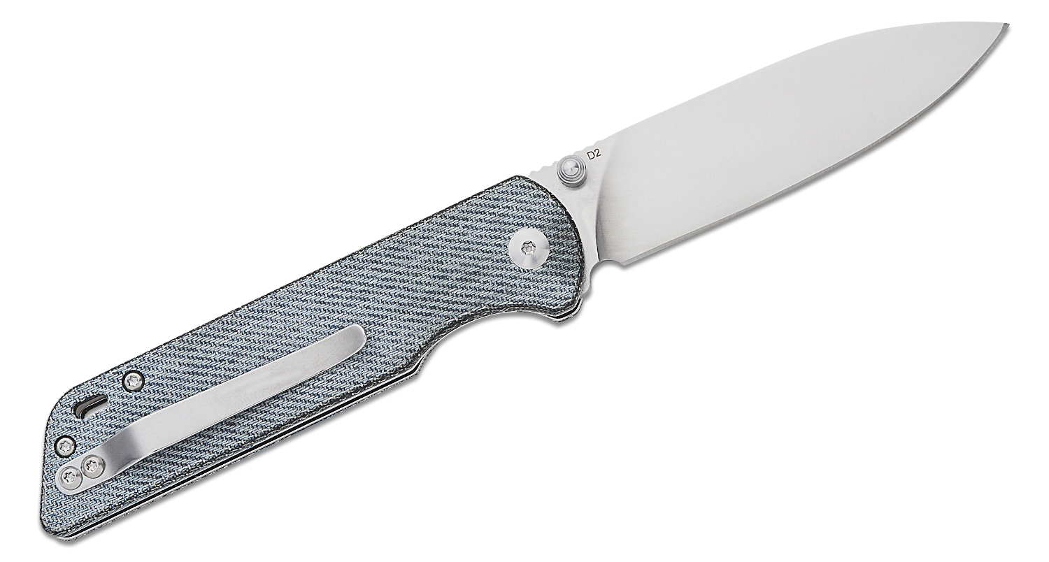 QSP Knives Parrot V2 Liner Lock Folding Knife 3.25" D2 Satin Spear ...