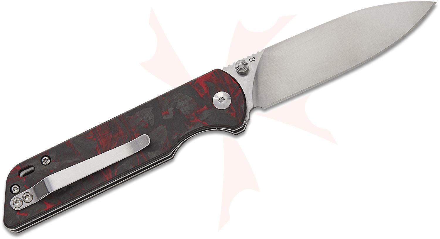QSP Knives Parrot V2 Folding Knife 3.25" D2 Satin Spear Point Blade ...
