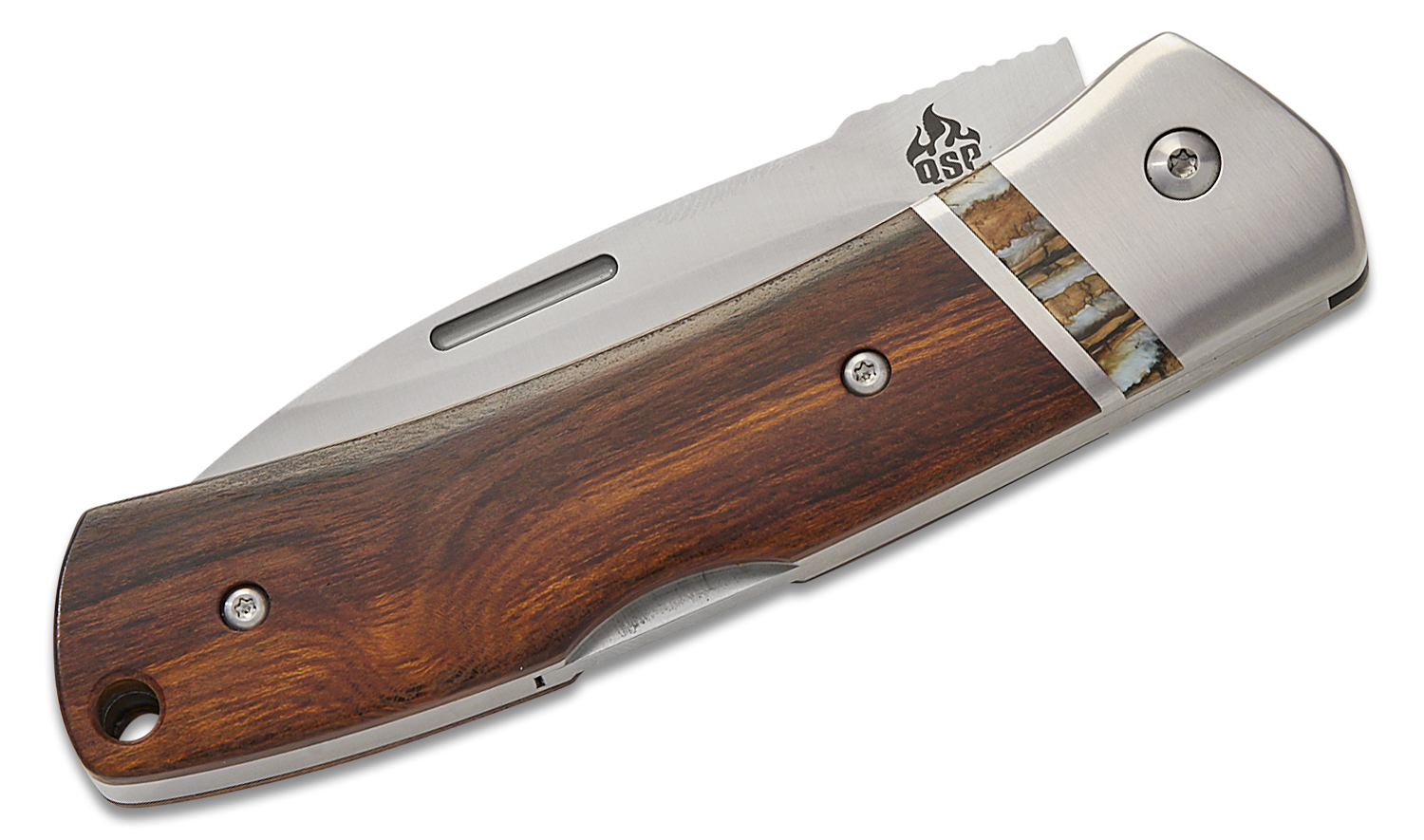 QSP Knives Mustang Limited Edition Folding Knife 3.125" M390 Satin Drop ...