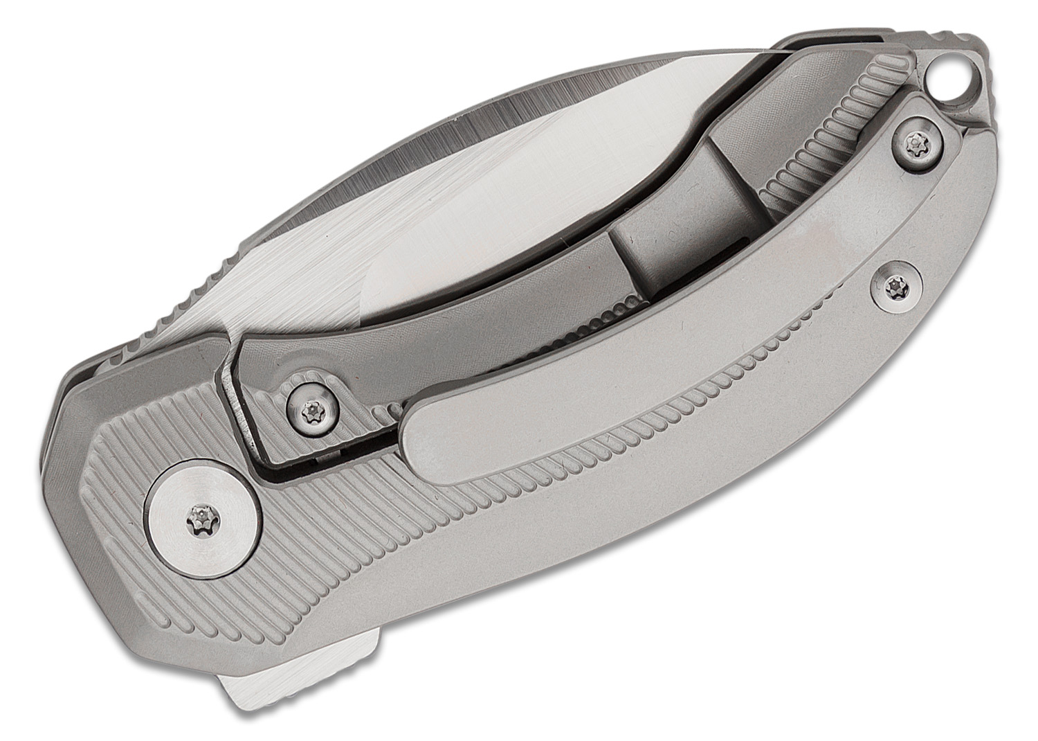 QSP Knives Hamster Flipper Knife 2" S35VN Two-Tone Satin Drop Point ...